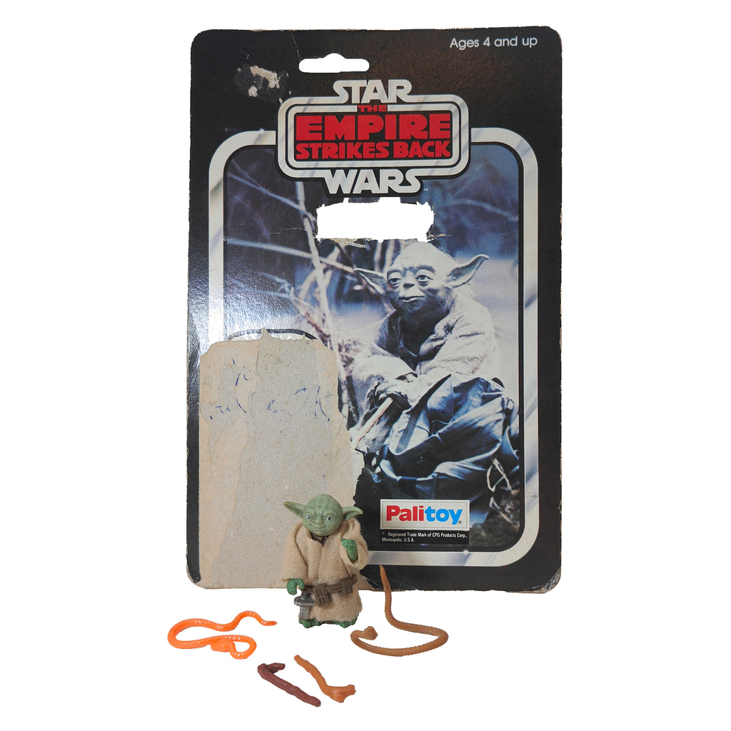 Star Wars Vintage Yoda Palitoy ESB Card Extra Snake Cane Variant 1980 ...